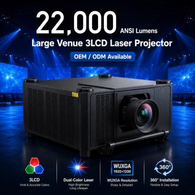 China 22000 ANSI Lumens 3LCD Laser Projector WUXGA Stage Rental Edge Blending Display for sale