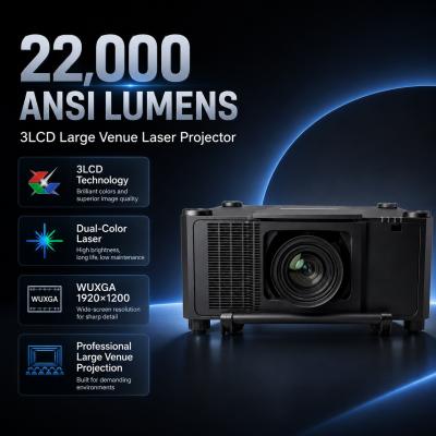 China 22000 Lumens WUXGA 3D Mapping Projector Dual Color Laser Remote Control HDMI USB for sale