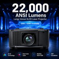 China Low Noise 22000 Lumens WUXGA 3D Mapping Projector Dual Color Laser Display for sale