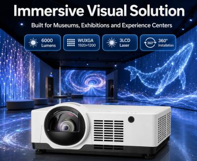 China High Brightness Immersive Projector Manual Throw Laser Projector  For Museum Displays for sale
