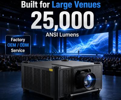 China 360 Degree Installation 25000 ANSI Lumens 3D Mapping Projector 3LCD Laser WUXGA Dual Color for sale