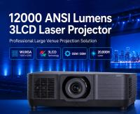 China 12000 ANSI Lumens 3D Mapping Projector 3LCD Laser WUXGA Flexible Installation Live Event Projector for sale