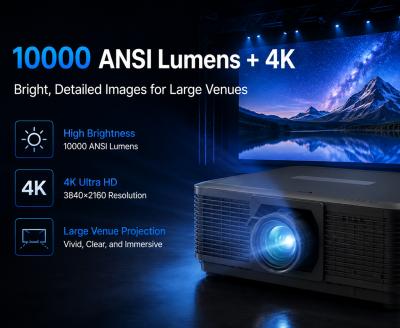 China 10000 ANSI Lumens 4K 3LCD Dual-Color Laser Projector for sale