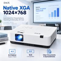 China 5000 Lumen XGA 3LCD Projector for Business & Education for sale