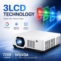 China 7200 Lumen WUXGA 3LCD Laser Projector for Professional AV Installation for sale