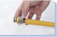 China DN10x1000 Cooker Gas Hose , SUS304 Metal Flexible Hose Pipe for sale