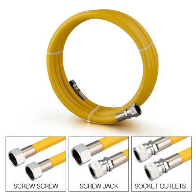 China Synthetic Rubber Natural Gas Hose For Generator , DN10 Corrugated Gas Safety Pipe for sale