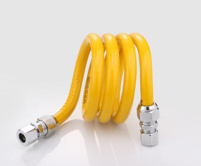 China 30 Ft Natural Gas Hose , 304 Adaptors Stainless Steel Flex Pipe for sale
