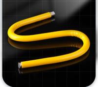 China Plastic Coat Coal Gas Cooker Flexi Hose DN10 Outer Dia 13.5 mm for sale