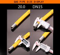 China Outer Dia 20mm Domestic Gas Pipe , Plastic Coated SS Flexible Bellows for sale