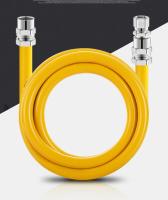 China KONCH GAS Domestic Gas Pipe , DN13 1500mm Yellow Natural Gas Hose for sale
