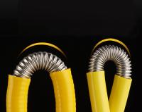 China Corrugated Yellow Flexible Gas Hose 201 304 316L Stainless Steel for sale
