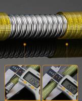 China Yellow Flexible 304 Stainless Steel Hose Screw Insertion Outer Dia 16.8mm for sale