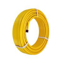 China PVC Plastic Coated Copper Gas Pipe , SS304  yellow plastic pipe for sale