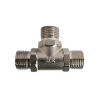 China Thread Hose Connectors And Fittings T Type Three Ways Outer For DN10 Natural Gas Tubes for sale