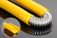 China Corrugated Outdoor Natural Gas Hose Outer Dia 16.8mm With PVC Protection for sale