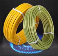 China Corrugated Stainless Steel Flexible Metal with PVC Braid Natural Gas Hose for sale