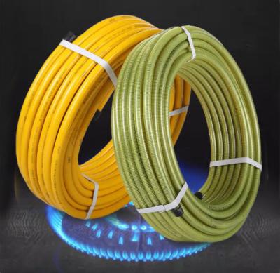 China Corrugated Stainless Steel Flexible Metal with PVC Braid Natural Gas Hose for sale