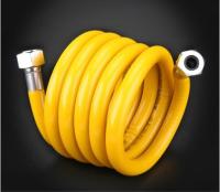 China Fireproof PVC Coated Cover Inner SS304 Corrugated Gas Pipe 1m for sale