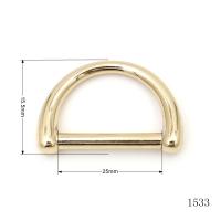 China 1 Inch Zinc Alloy D Ring Handbag Buckle Corrosion Resistant Mirror Finish 25mm for sale