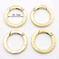 China 27x37mm Black Matte Zinc Alloy Key Holder Ring with Engraved Letters O Ring Carabiner for sale
