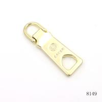 China Custom Metal Zipper Puller 43x14mm Mirror Finish Gold Zipper Slider OEM ODM for sale