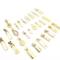 China Custom Diamond Shape Gold Zipper Puller Black Enamel for Luxury Bags #5 Slider for sale