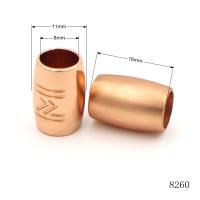 China Custom Logo 11x16mm 3.6g Zinc Alloy Spacer Beads for Jewelry Bracelet Making for sale