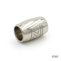 China Custom Logo 11x16mm 3.6g Zinc Alloy Spacer Beads for Jewelry Bracelet Making for sale