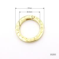 China 27x37mm Black Matte Zinc Alloy Key Holder Ring with Engraved Letters O Ring Carabiner for sale