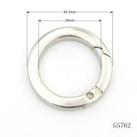 China 1 Inch Zinc Alloy Spring O Ring Square Carabiner Blank for Keychains Custom for sale