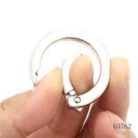 China 1 Inch Zinc Alloy Spring O Ring Square Carabiner Blank for Keychains Custom for sale