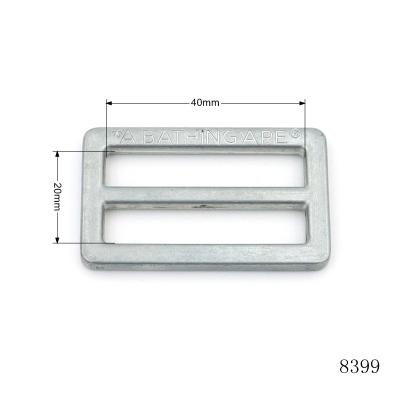 China 40mm Heavy Duty Tri Glide Metal Square Buckle for Webbing Strap Zinc Alloy for sale