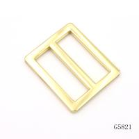 China 26mm Zinc Alloy Tri Glide Strap Adjuster Buckle Gold Glossy Finish for Leather Goods for sale