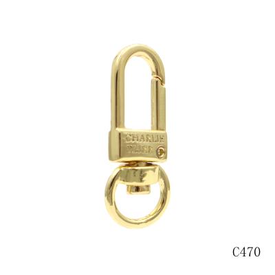 China 35mm Small Swivel Snap Hook Flat Key Chain Snap Hook for Key Ring Zinc Alloy for sale