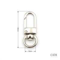 China 35mm Small Swivel Snap Hook Flat Key Chain Snap Hook for Key Ring Zinc Alloy for sale