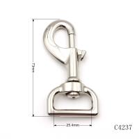 China 73mm Heavy Duty Zinc Alloy Dog Leash Clip 150kg 360° Swivel Bolt Snap Hook for sale