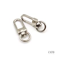 China 35mm Small Swivel Snap Hook Flat Key Chain Snap Hook for Key Ring Zinc Alloy for sale