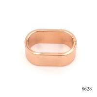 China 20mm Rose Gold Metal Belt Loop Keeper Oval Shape for Straps and Belts for sale