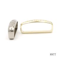China 40mm D Shape Belt Keeper | Custom Engraving Logo Belt Loop Slider for sale