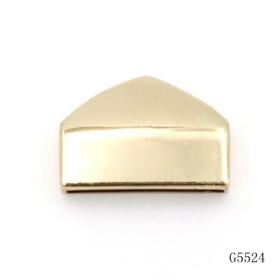 China Light Gold 20mm Belt Tail Metal Clips with Screw for Bag Strap End Finishing for sale