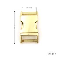 China Heavy Duty 25mm Quick Release Metal Buckle for Dog Collar Zinc Alloy Gold Plated for sale