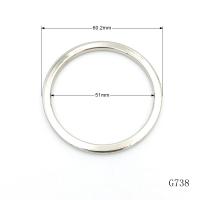 China 60mm Flat Die Cast Zinc Alloy Metal O Ring for Hardware and Crafts for sale