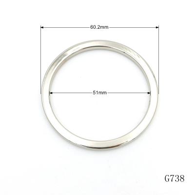 China 60mm Flat Die Cast Zinc Alloy Metal O Ring for Hardware and Crafts for sale