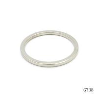 China 60mm Flat Die Cast Zinc Alloy Metal O Ring for Hardware and Crafts for sale