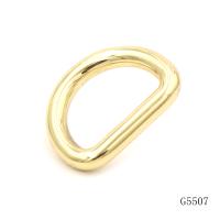 China Gold Plated 27mm D Ring for Bags Leather Strap Zinc Alloy Hardware for sale