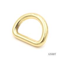 China Gold Plated 27mm D Ring for Bags Leather Strap Zinc Alloy Hardware for sale