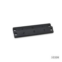 China Custom Engraved Metal Logo Tag 40x7mm Matte Black Zinc Alloy for Leather Bags for sale