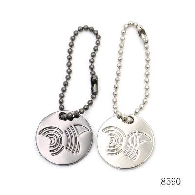 China Custom 24mm Round Metal Logo Tag for Handbags Zinc Alloy Die Cast OEM ODM for sale