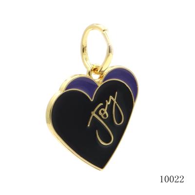 China Custom Metal Heart Tag with Epoxy Drop Gum Hypoallergenic Logo Tag 15-50mm OEM ODM for sale